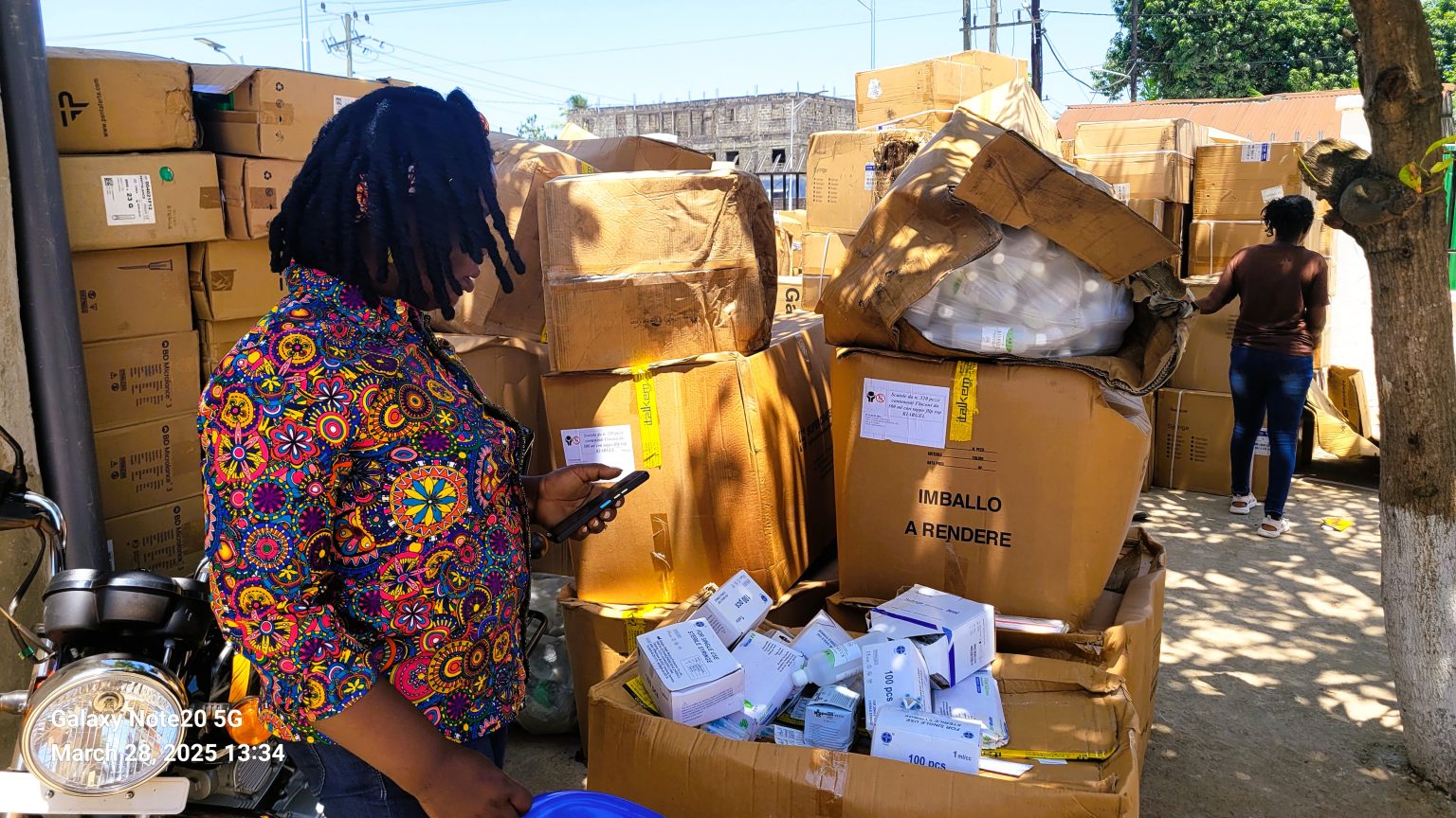JNB Foundation off-loads 40 Ft. container of assorted goods from Italy ...